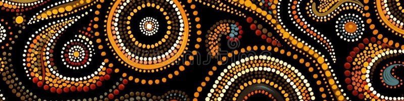 Traditional Australian Aboriginal Pattern Stock Image - Image of ...