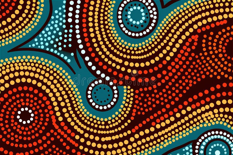 Traditional Australian Aboriginal Pattern Stock Illustration ...