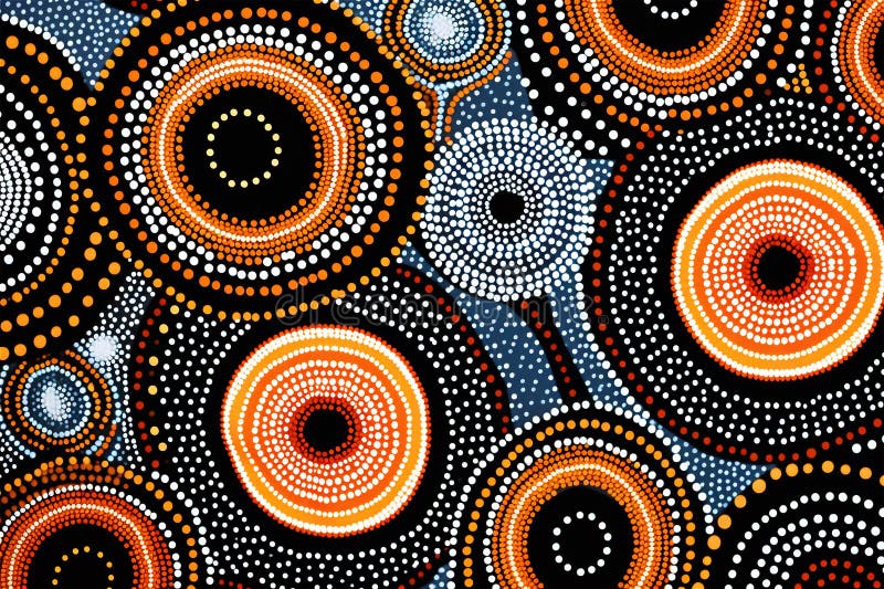 Traditional Australian Aboriginal Pattern Stock Illustration ...