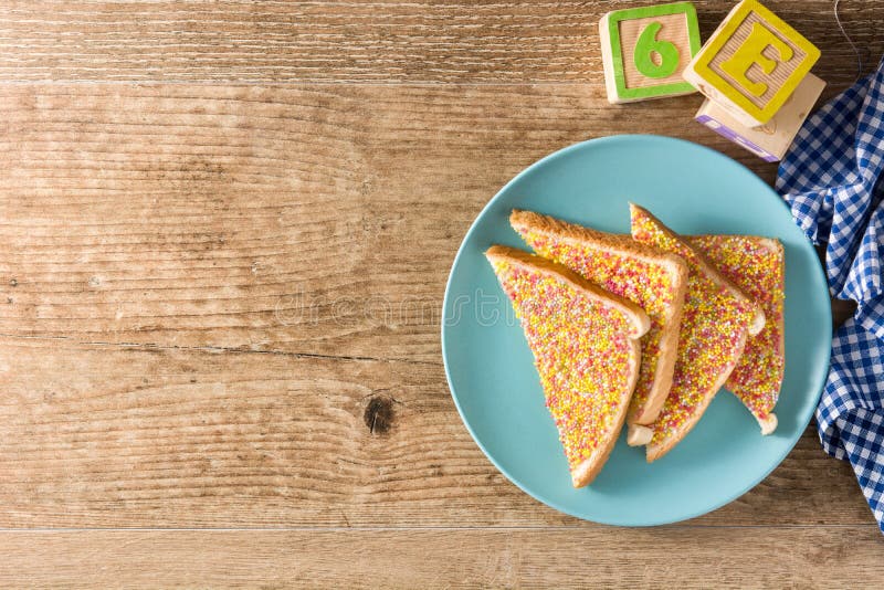 Traditional Australian Fairy Bread Stock Image - Image of sweet ...