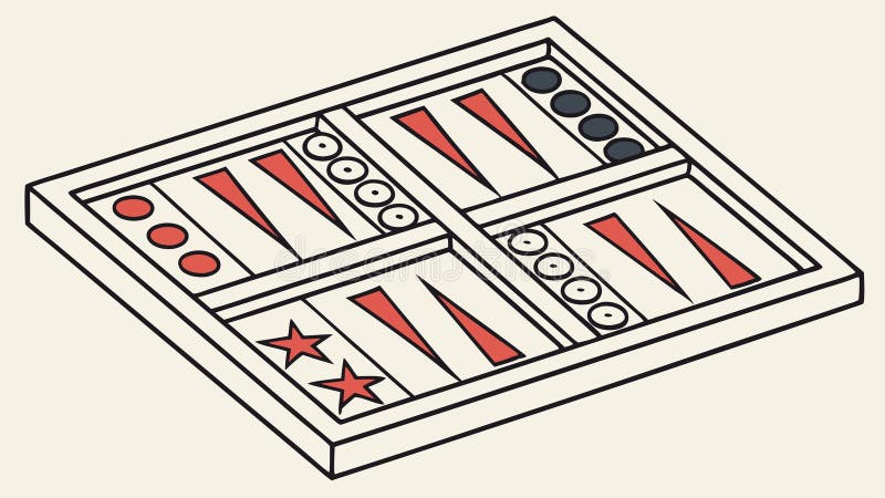 Traditional Backgammon Game Board, Symbolizing Strategy and Chance ...