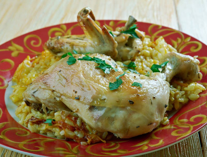 Traditional Bahraini Chicken Stock Photo - Image of kuwait, rice: 79211950