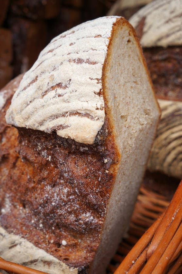 Traditional baked bread. stock photo. Image of food, hunk - 61998788