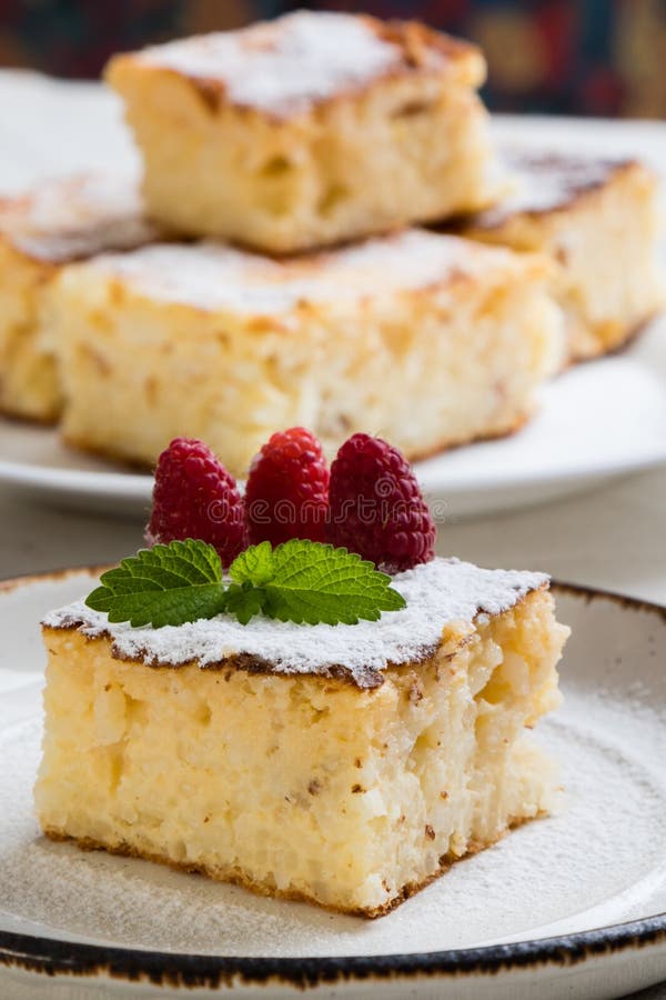 Traditional Baked Rice Pudding Stock Image - Image of mint, prepared ...