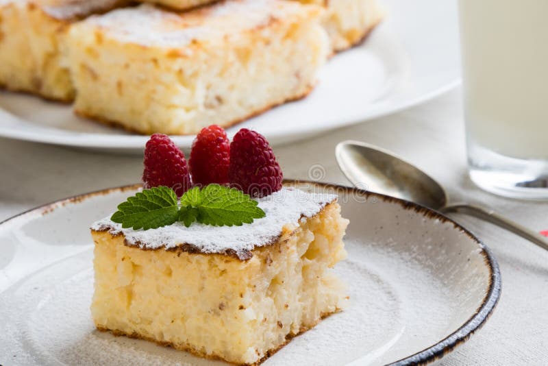 Traditional Baked Rice Pudding Stock Image - Image of baked, prepared ...