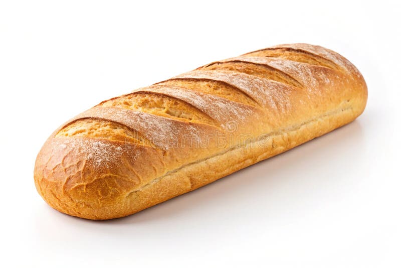 Eastern Europe Long Loaf Bread on a White Background Stock Photo ...