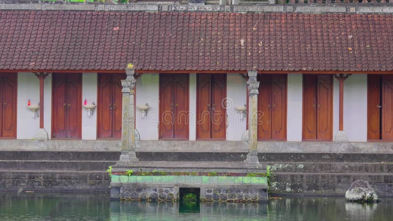 Traditional Balinese Architecture by a Pond Stock Video - Video of home ...