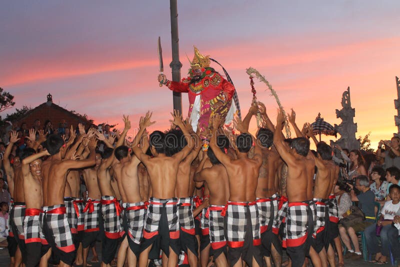 Traditional Balinese Cultural Drama Performances Editorial Image ...