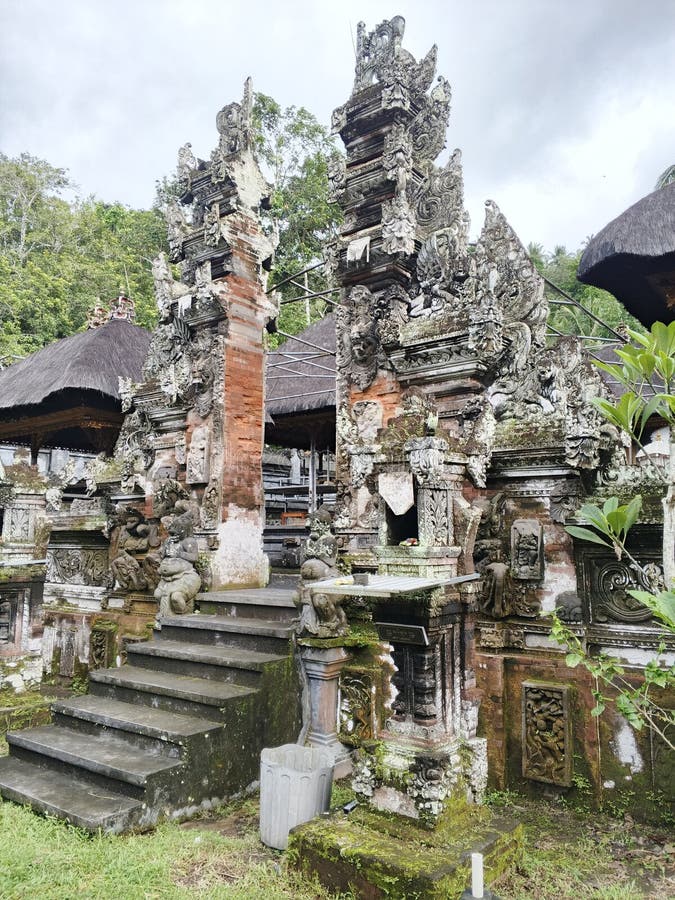 Traditional Balinese Island Temple Gate Stock Photo - Image of island ...