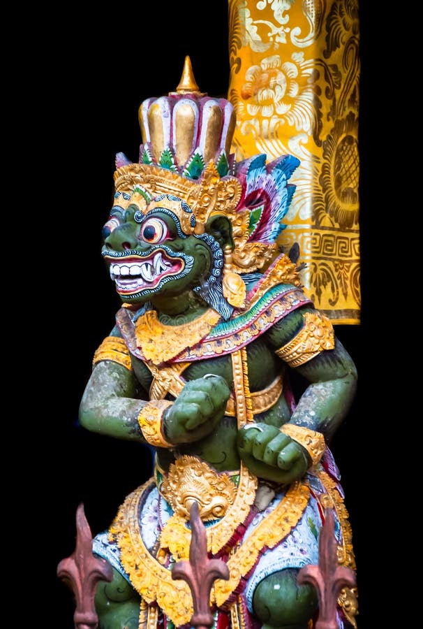 Balinese demon statue stock photo. Image of pura, asia - 32304346