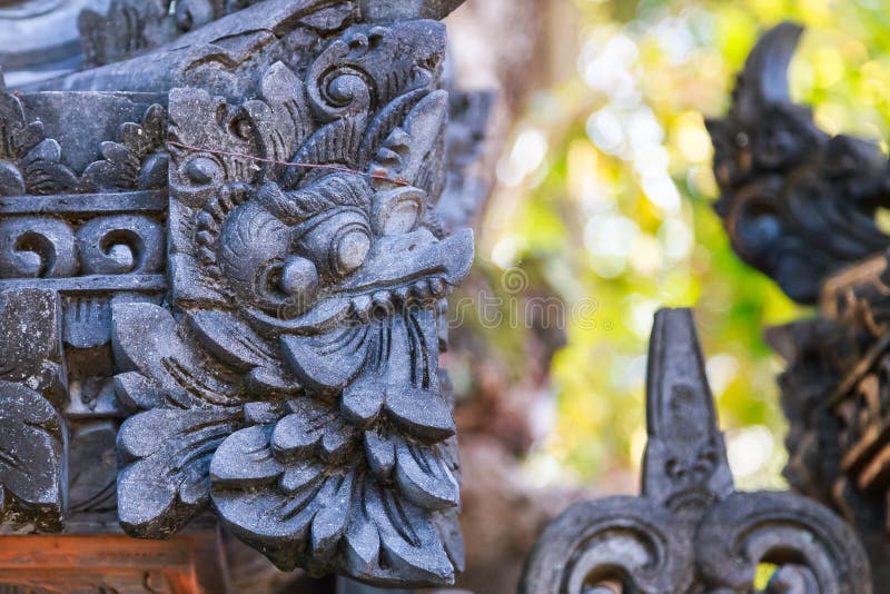 Traditional Balinese Stone Garuda Sculpture Stock Image - Image of ...