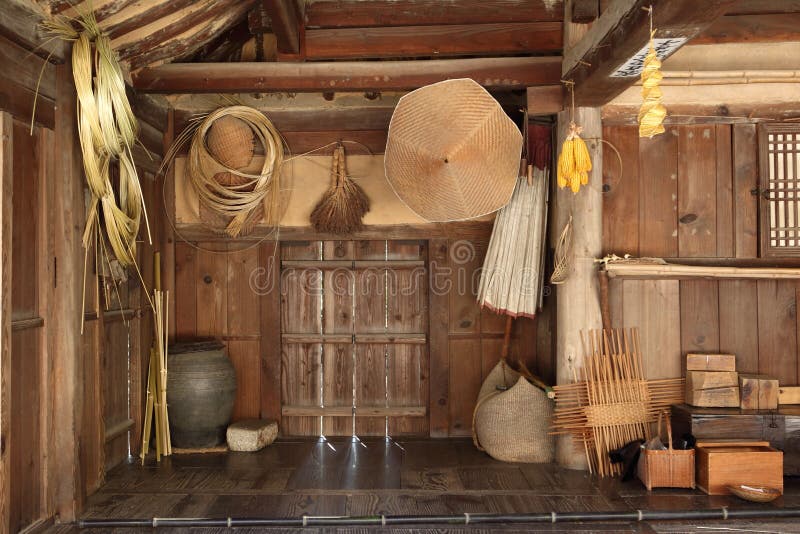 Traditional Bamboo Handicraft Stock Image - Image of craft, wooden ...