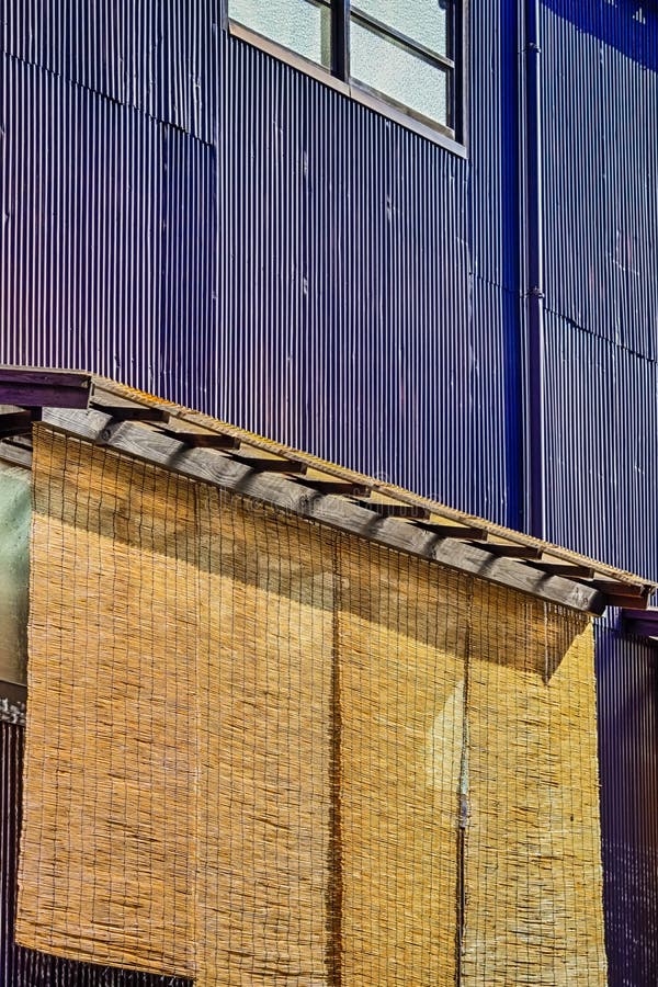 Traditional Bamboo Mats As Window Blinds at Koyasan Mountain in Japan ...