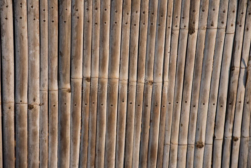 Traditional Bamboo Wall Built with Local Bamboo Strips Stock Image ...