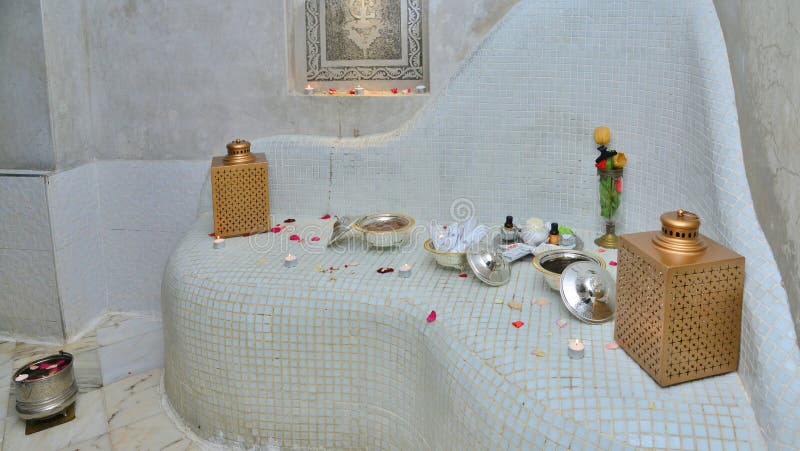 Traditional Bath for Women in Morocco. Stock Image - Image of design ...