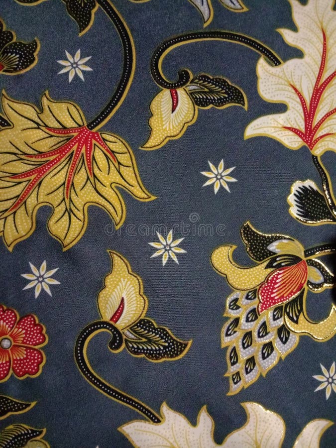 Traditional Batik Cloth Fabric Stock Image - Image of batik, brown ...