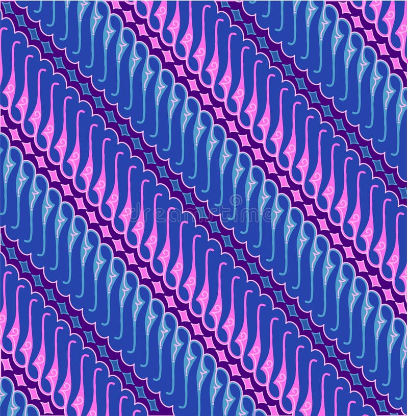 Motif Batik Parang. stock vector. Illustration of fabric - 227946876