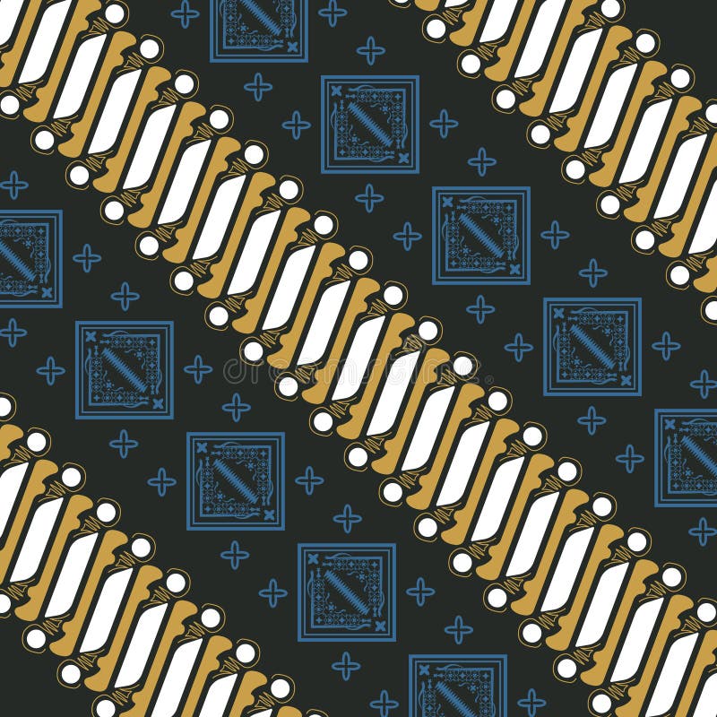 Traditional Batik Pattern Motif Indonesia Design Wallpaper Stock Vector ...