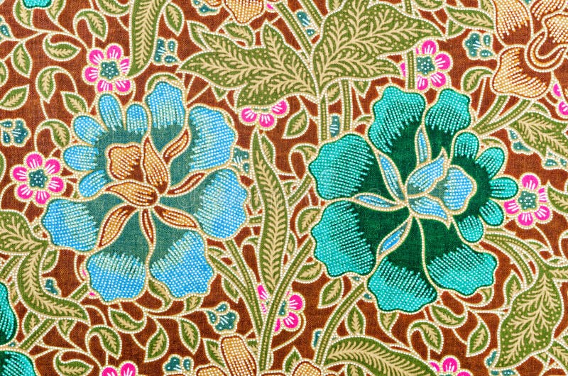 Beautiful of Art Thai Batik Pattern Stock Illustration - Illustration ...