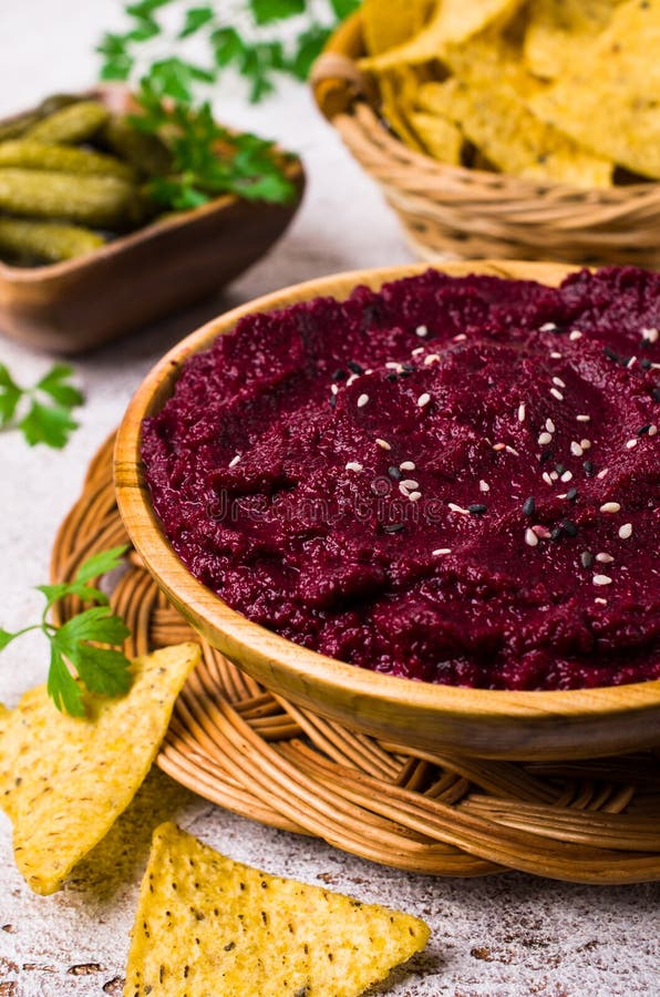 Traditional beetroot dip stock image. Image of lunch - 125080651