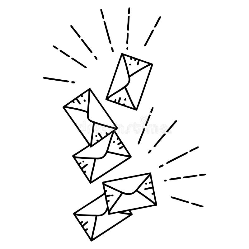 Traditional Black Line Work Tattoo Style Medieval Mace Stock Vector ...