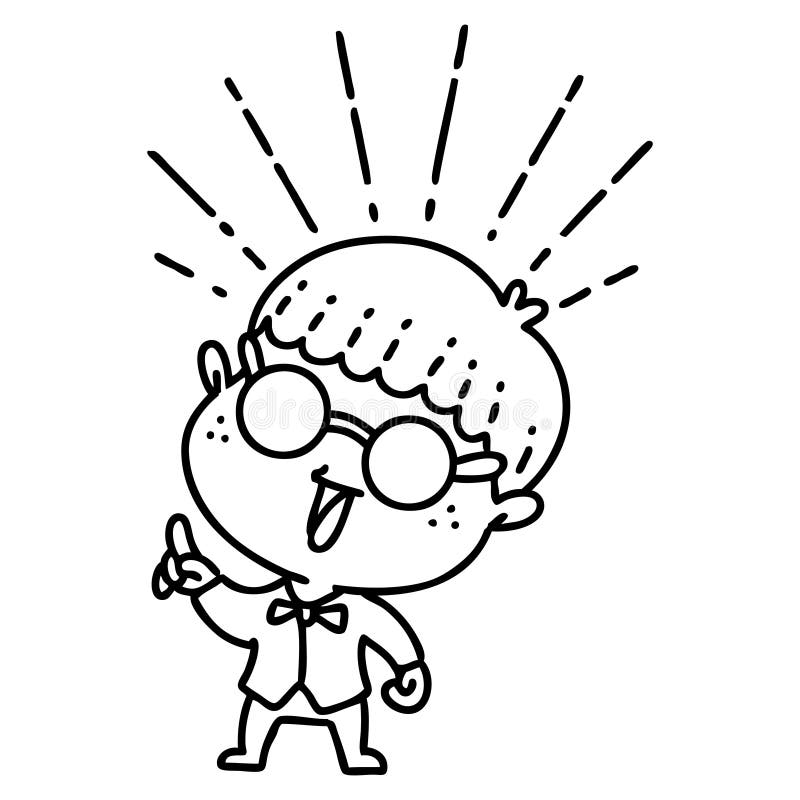 Man of genius idea stock illustration. Illustration of business - 4145024