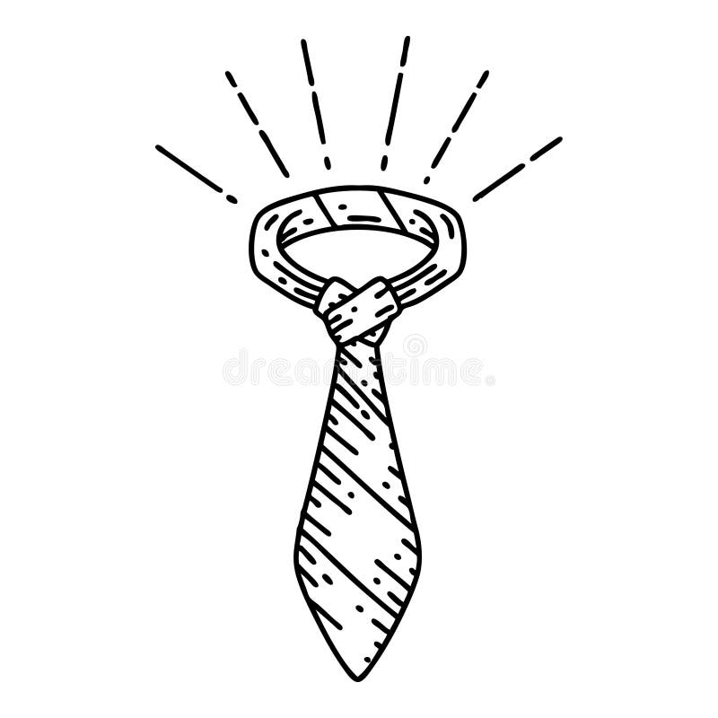 Traditional Black Line Work Tattoo Style Medieval Mace Stock Vector ...