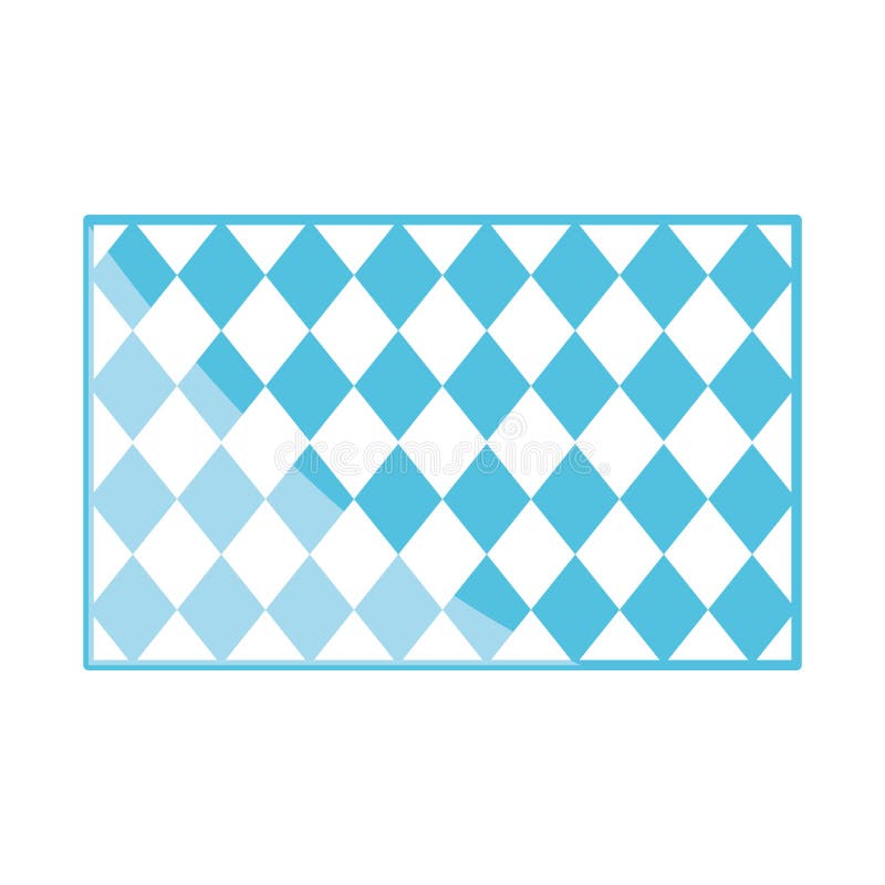 Traditional Blue Checkered Pattern Shape Flat Icon Design Stock Vector ...