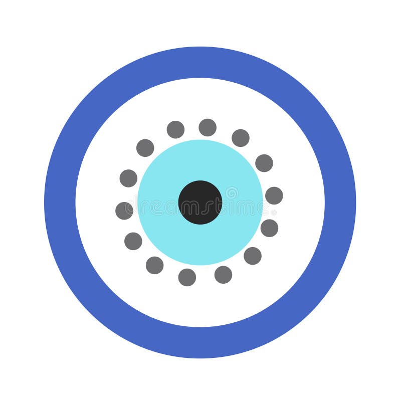 Traditional Blue Evil Eye Vector Stock Vector - Illustration of gift ...
