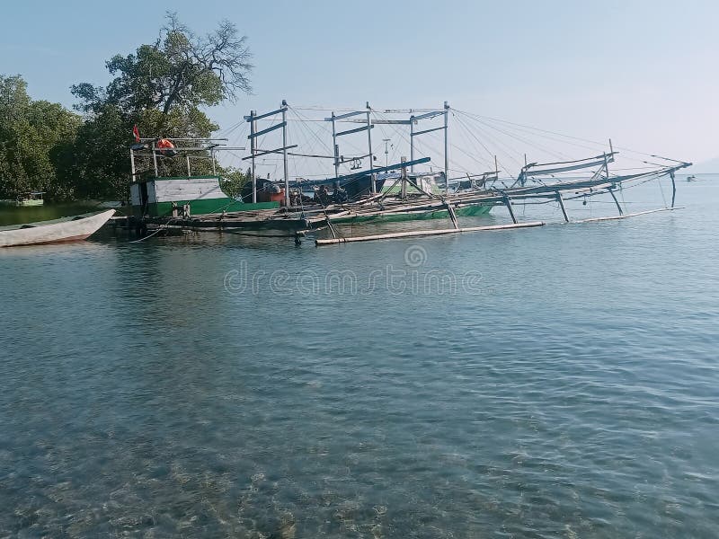 Traditional Boat To Catch Baby Fish Stock Image - Image of traditional ...