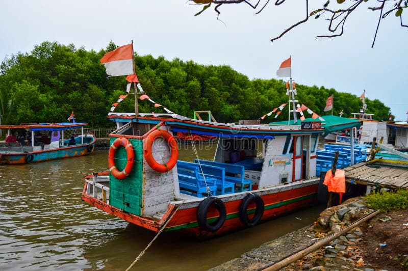 Traditional Boats at the Dock Stock Photo - Image of watercraft, view ...