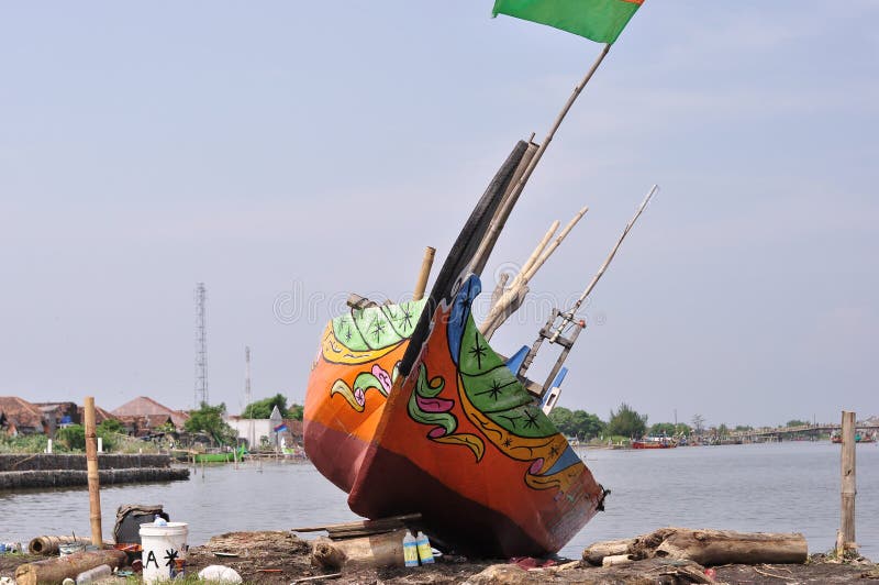 Traditional Boats from Java Which are Very Exotic Stock Image - Image ...