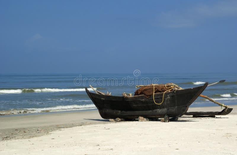 Traditional Boats on South Goa Beach Stock Image - Image of traditional ...