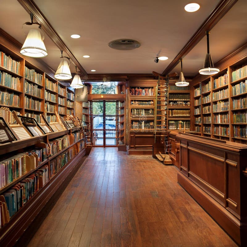 Traditional Book Store, AI Generated Stock Illustration - Illustration ...