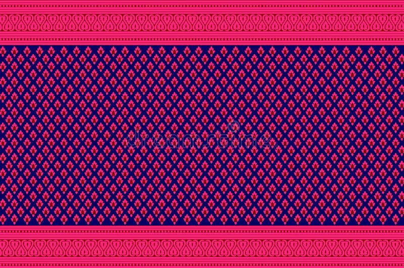 Traditional Border Design Motif Background Stock Illustration ...