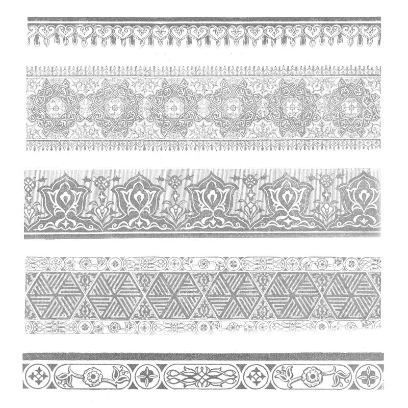 Traditional Border Design Motif Background Stock Illustration ...