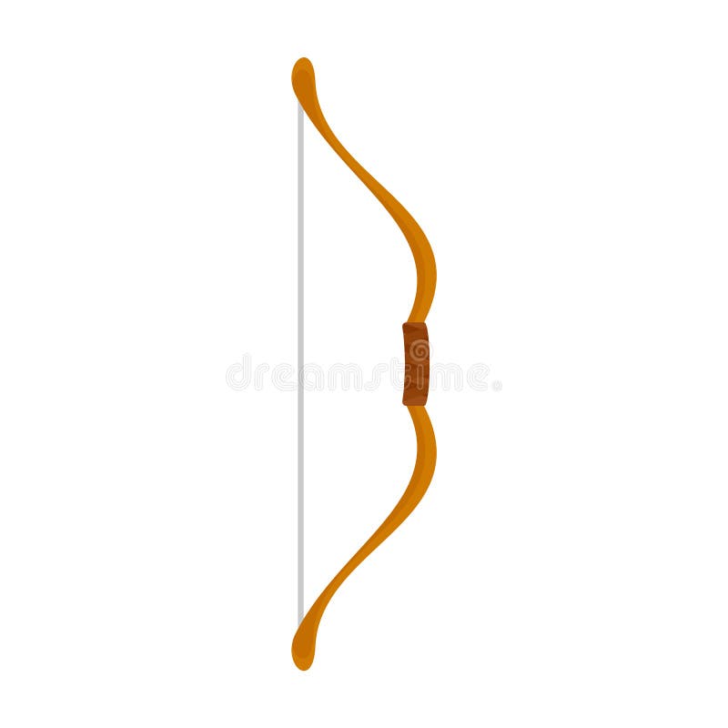Traditional Bow Icon, Flat Style Stock Vector - Illustration of nature ...