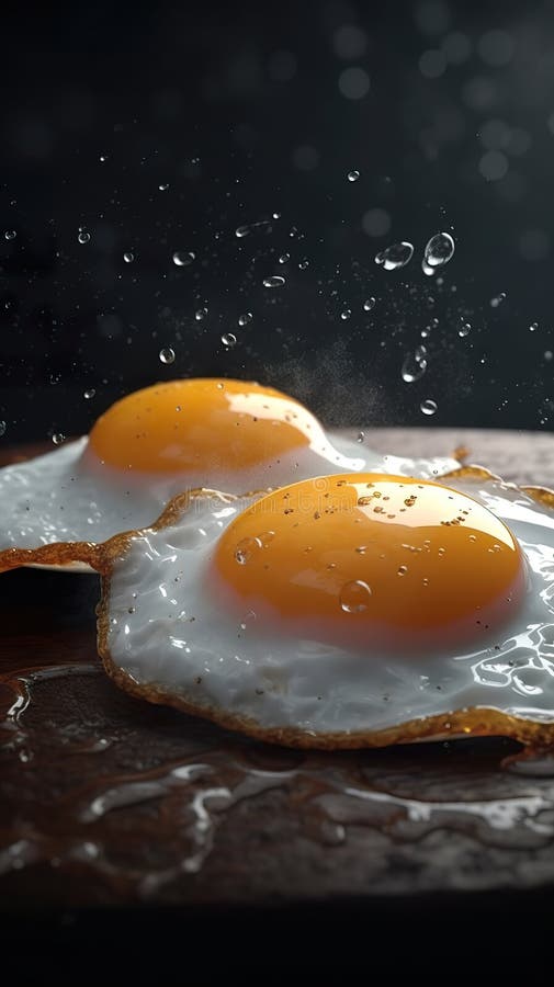 Delicious Nutritious Breakfast with Fried Eggs. Delicious Scrambled Egg ...