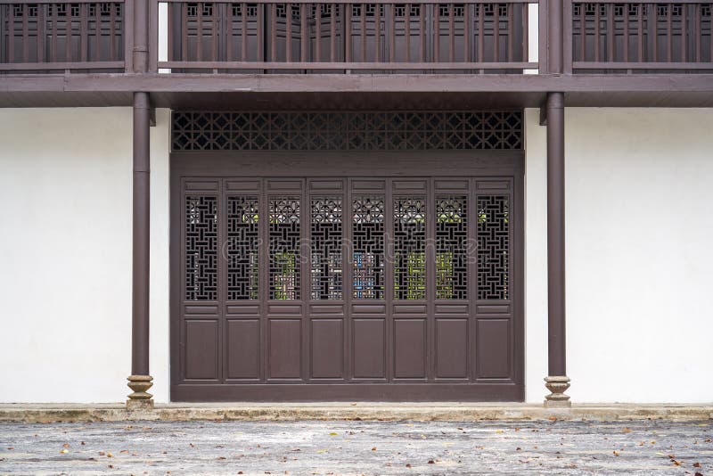 Traditional Brick Building in Modern Chinese Style Stock Image - Image ...