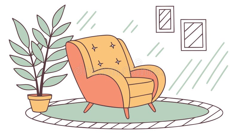 Traditional Brick Fireplace with Burning Logs, Vector Design Generative ...