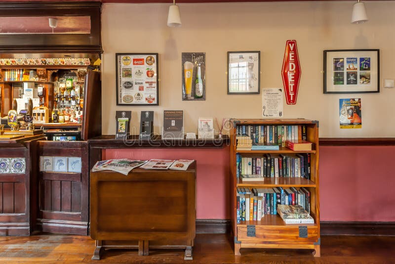 Traditional British Pub Interior Editorial Stock Image - Image of ...