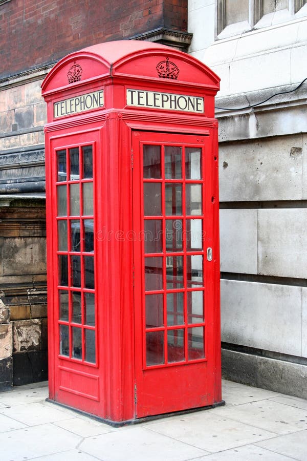 Red phone booth in London editorial stock image. Image of england ...