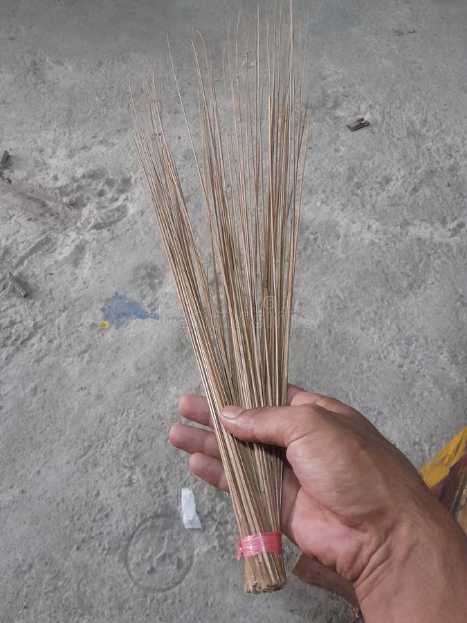 Traditional Broom Made from Coconut Leaves Stock Photo - Image of ...