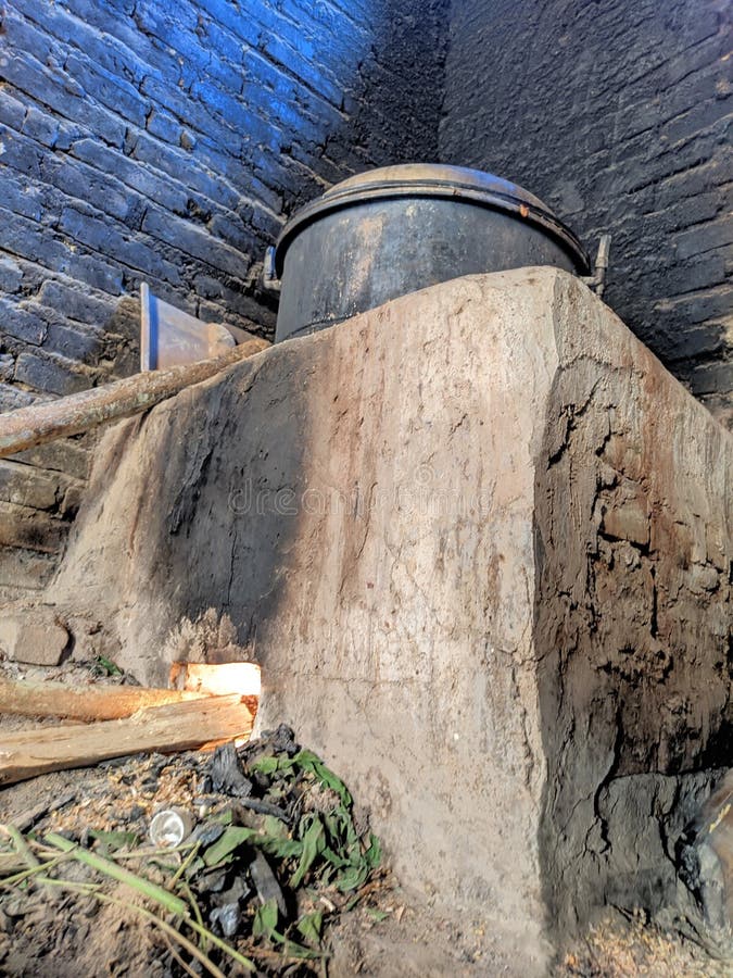 Traditional Build Fire in Indonesian Cooking Stock Image - Image of ...