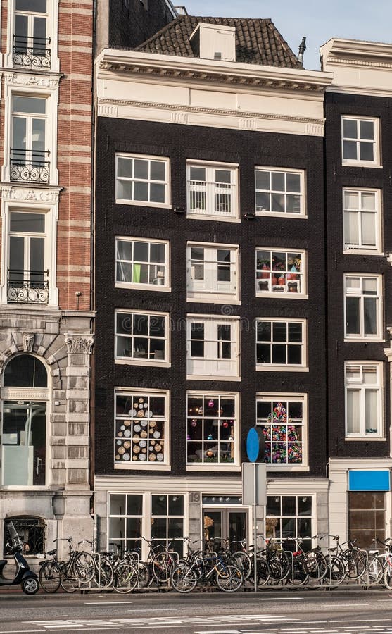 Traditional dutch windows stock image. Image of bricks - 34494751