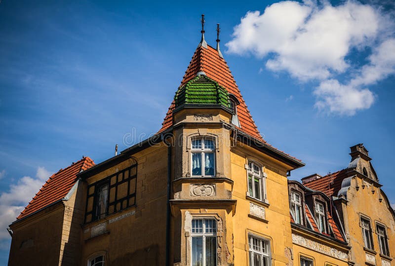 Traditional Building Architecture in Poland Stock Photo - Image of ...