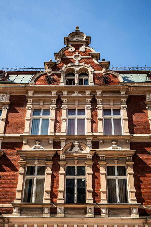 Traditional Building Architecture in Poland Stock Image - Image of ...