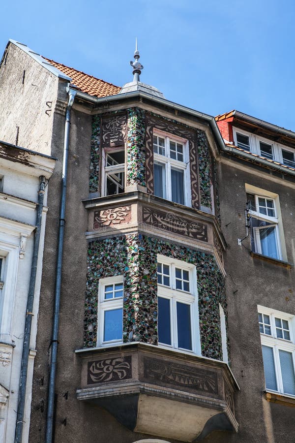Traditional Building Architecture in Poland Stock Image - Image of park ...