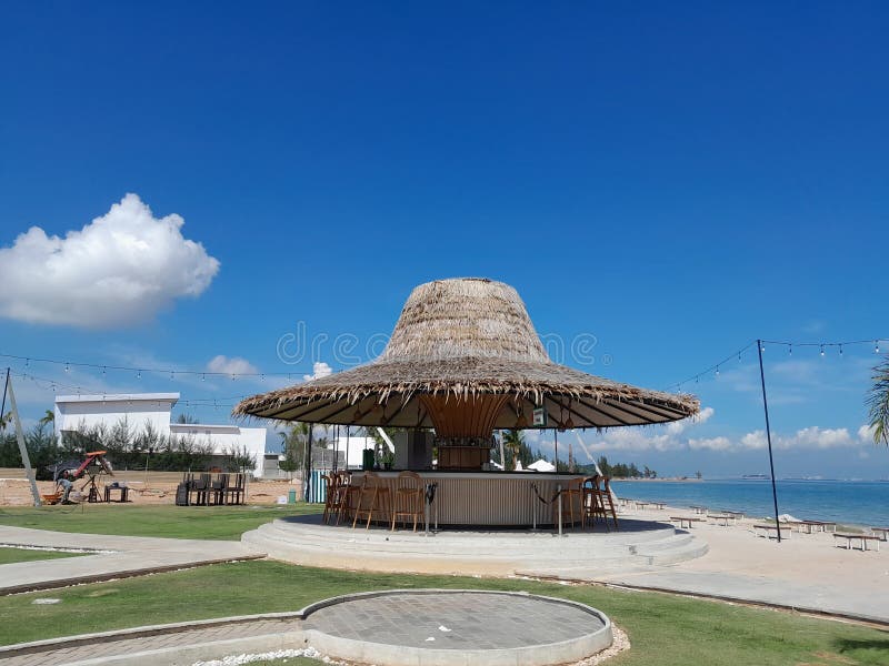 A Traditional Building on the Edge of a Beautiful Beach Looks so Unique ...