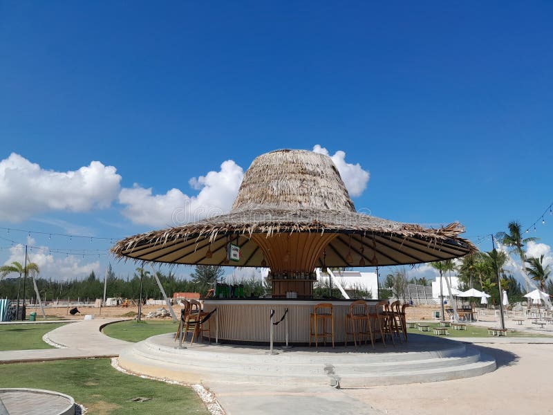 A Traditional Building on the Edge of a Beautiful Beach Looks so Unique ...